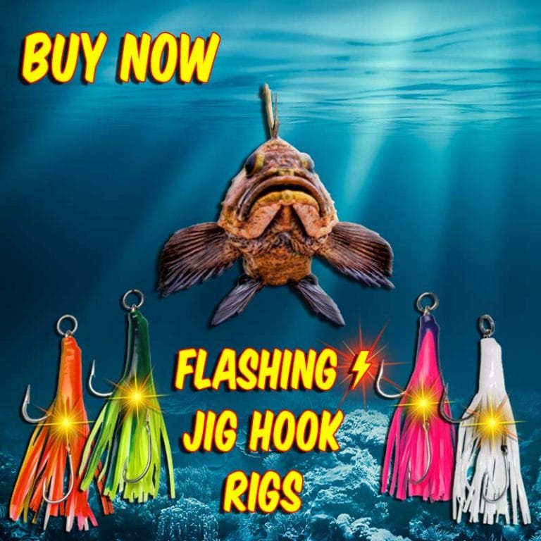 Flashing LED Light Jig Hook Rigs - Jig Fishing Lures