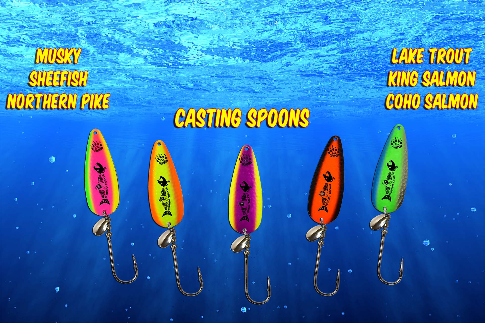 Casting Spoons - Kodiak Custom Fishing Tackle