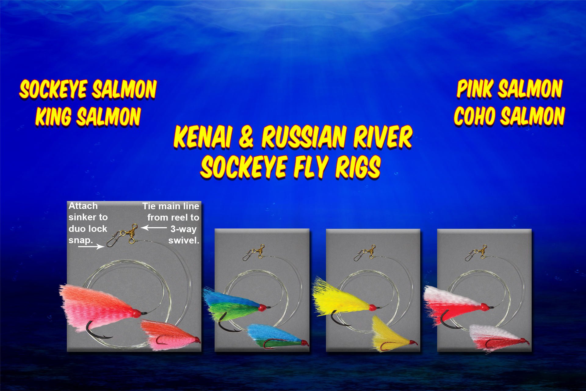 Sockeye Flies & Rigs - Kenai River & Russian River Flies